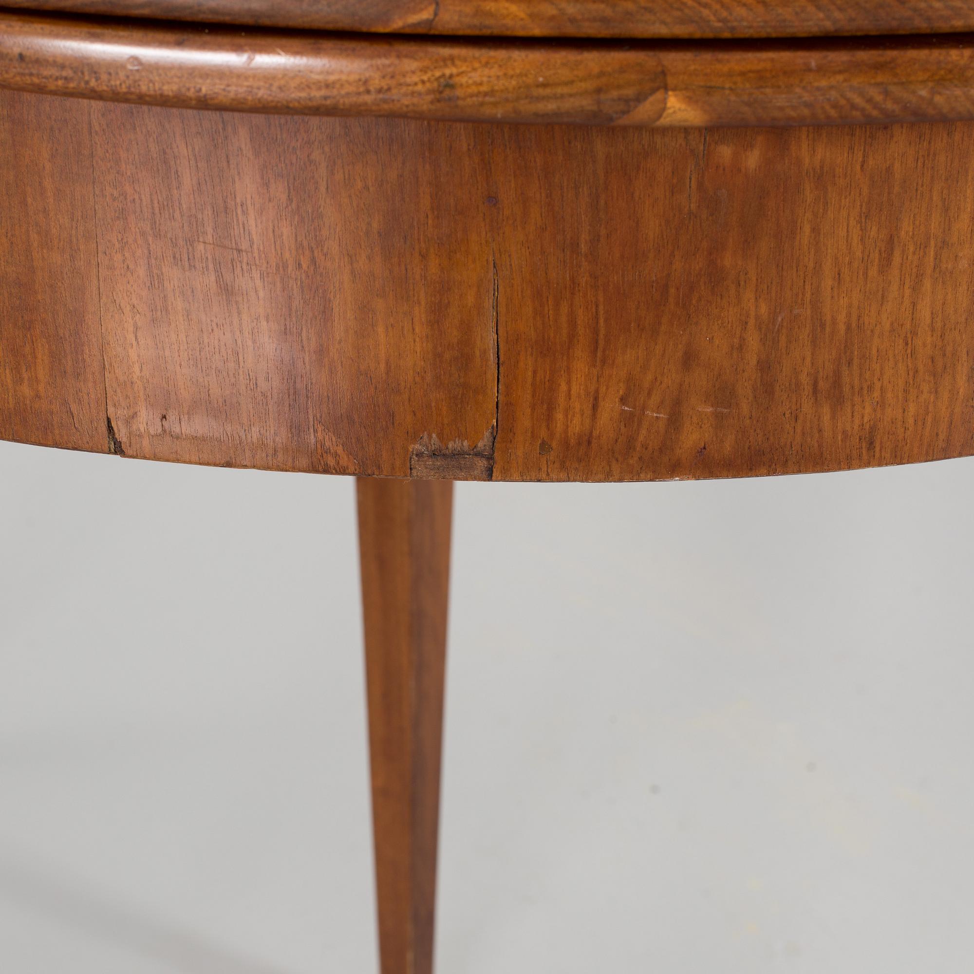 half moon card table