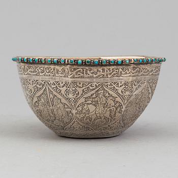 A 20th century oriental octagonal silver bowl. - Bukowskis
