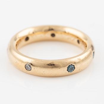 Michael Persson Carling, ring, 18K gold with brilliant-cut white and ...