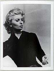 PER-OLOW ANDERSON, pigment print, photograph of Sophia Loren, stamped ...
