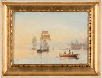 CARL JOHAN GRANBERG, olja på pappannå, signerad C.J. Granberg och ...