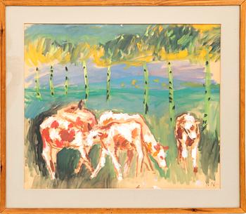 Nils Nilsson, mixed media signed. - Bukowskis