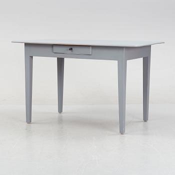 A painted table with a drawer, 19th Century. - Bukowskis