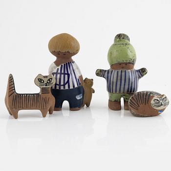 Lisa Larson, four figurines, Gustavsberg. - Bukowskis