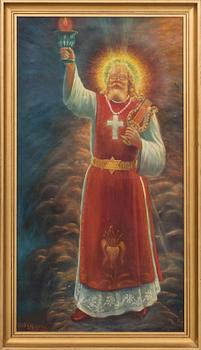 MARTIN ARONSSON LILJEGRAL, olja på duk. Signerad och daterad 1909 ...