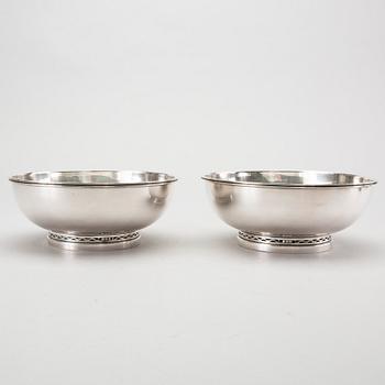 HELGE LINDGREN K Andersson skålar ett par silver Stockholm 1954 ...