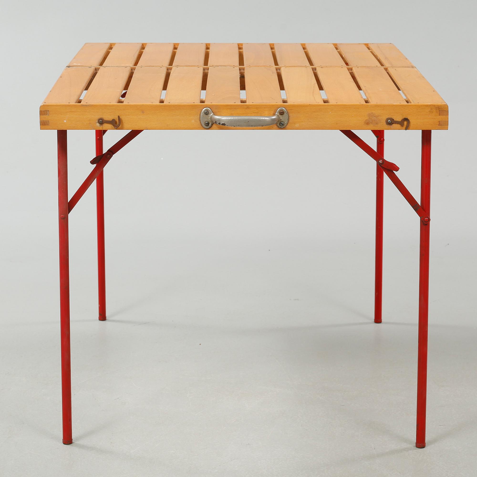 retro camping table