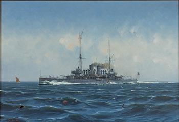 Arvid Ahlberg, The Armoured Ship Äran. - Bukowskis