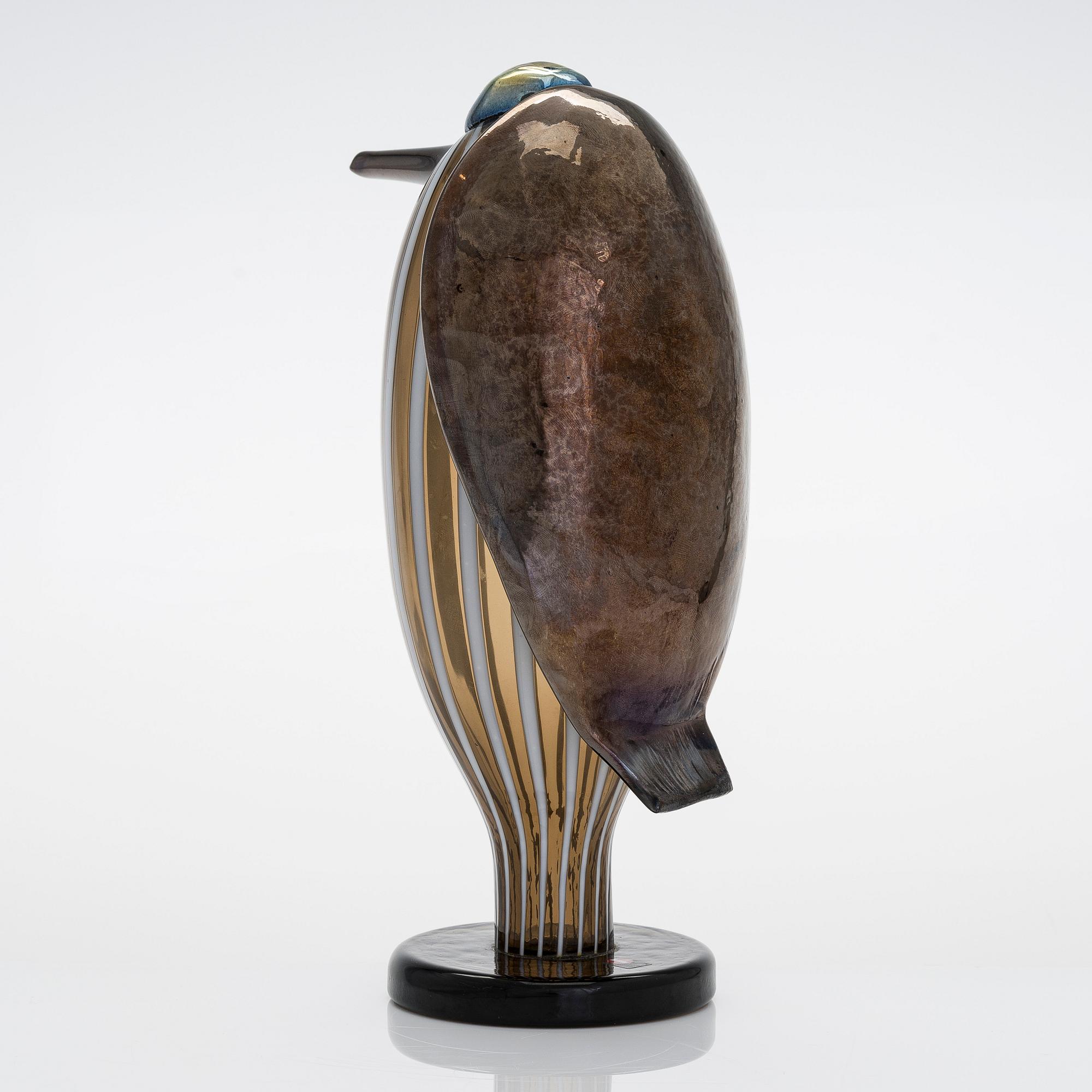 Oiva Toikka, A "Butler" glass bird, signed O. Toikka Iittala 2008 ...