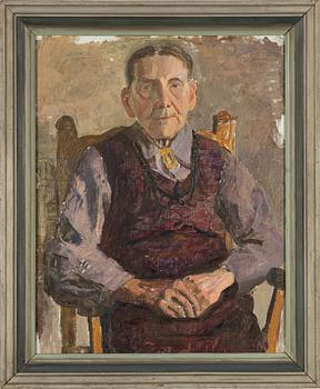 Maj Bring, Portrait of a man in a chair. - Bukowskis