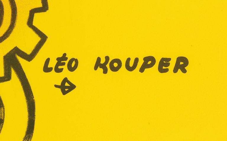 Léo Kouper, litografisk filmaffisch, "Charlie Chaplin i storfilmen ...