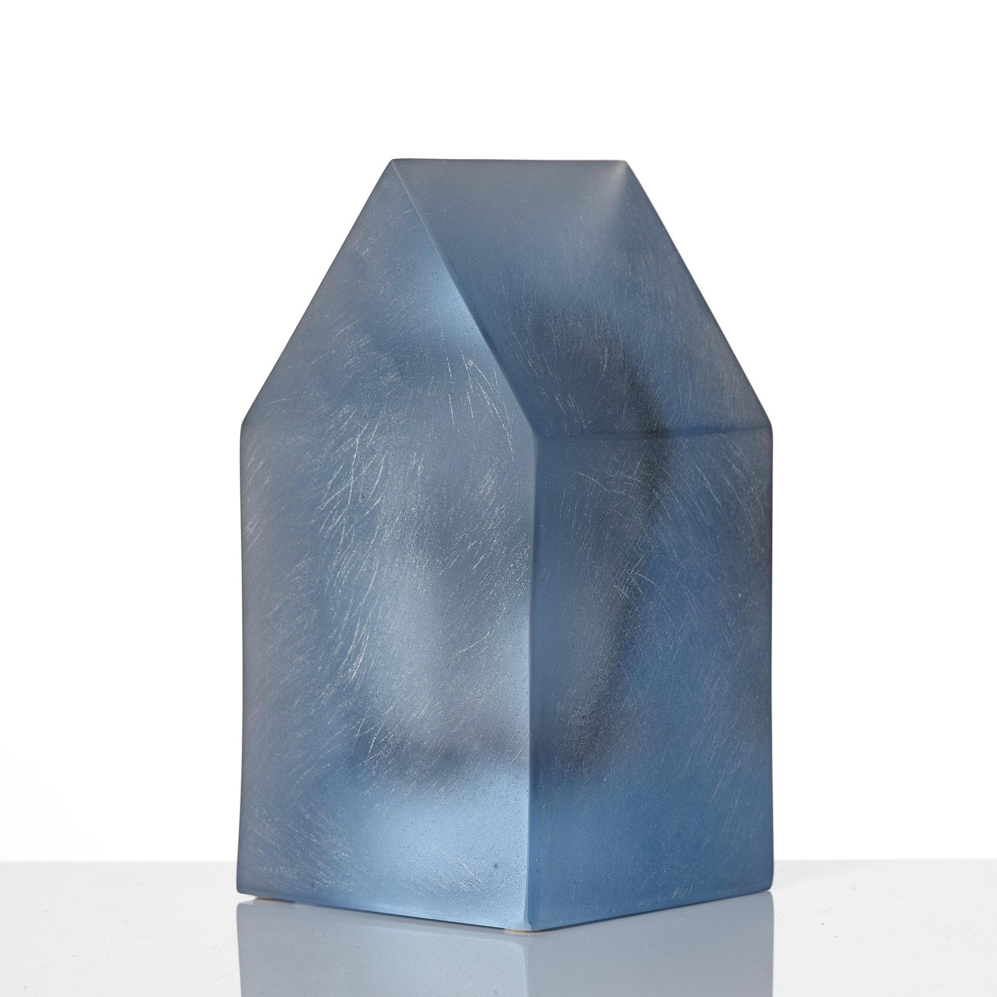 Bertil Vallien, 'House', a unique sand cast glass sculpture, Kosta Boda, Sweden. - Bukowskis