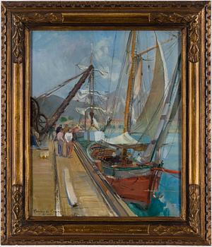 AXEL WALLERT, oil on canvas, signed and dated july 1924. - Bukowskis