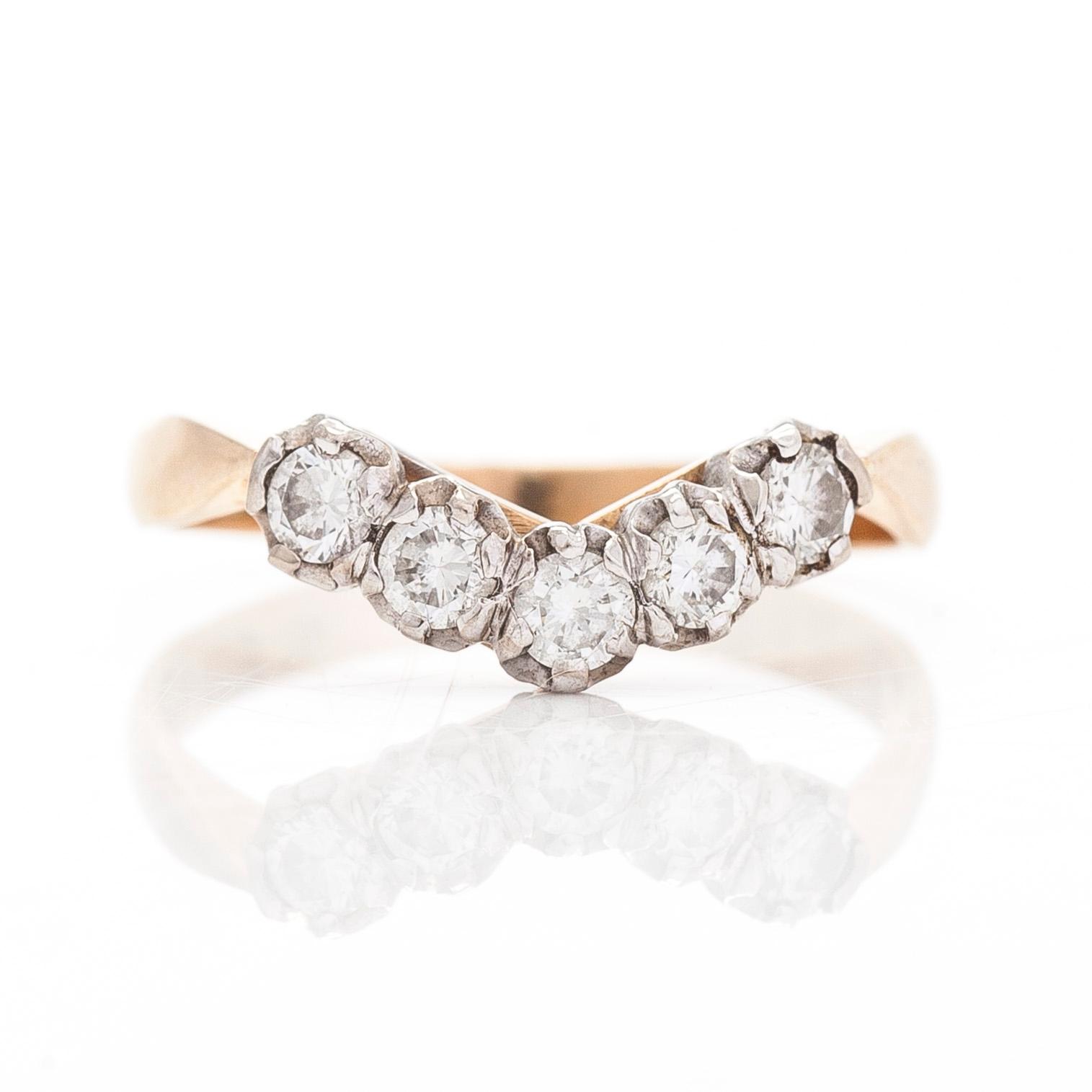 Ring, 14K guld och diamanter, 1997. - Bukowskis