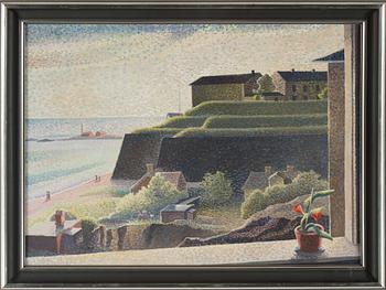 AXEL OLSON, oil on canvas, signed. - Bukowskis