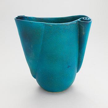 Merja Haapala, vas,unik "Spiral", stengods, signerad Merja Haapala 1998 ...