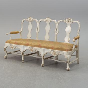 A mid 18th century pinted rococo sofa. - Bukowskis