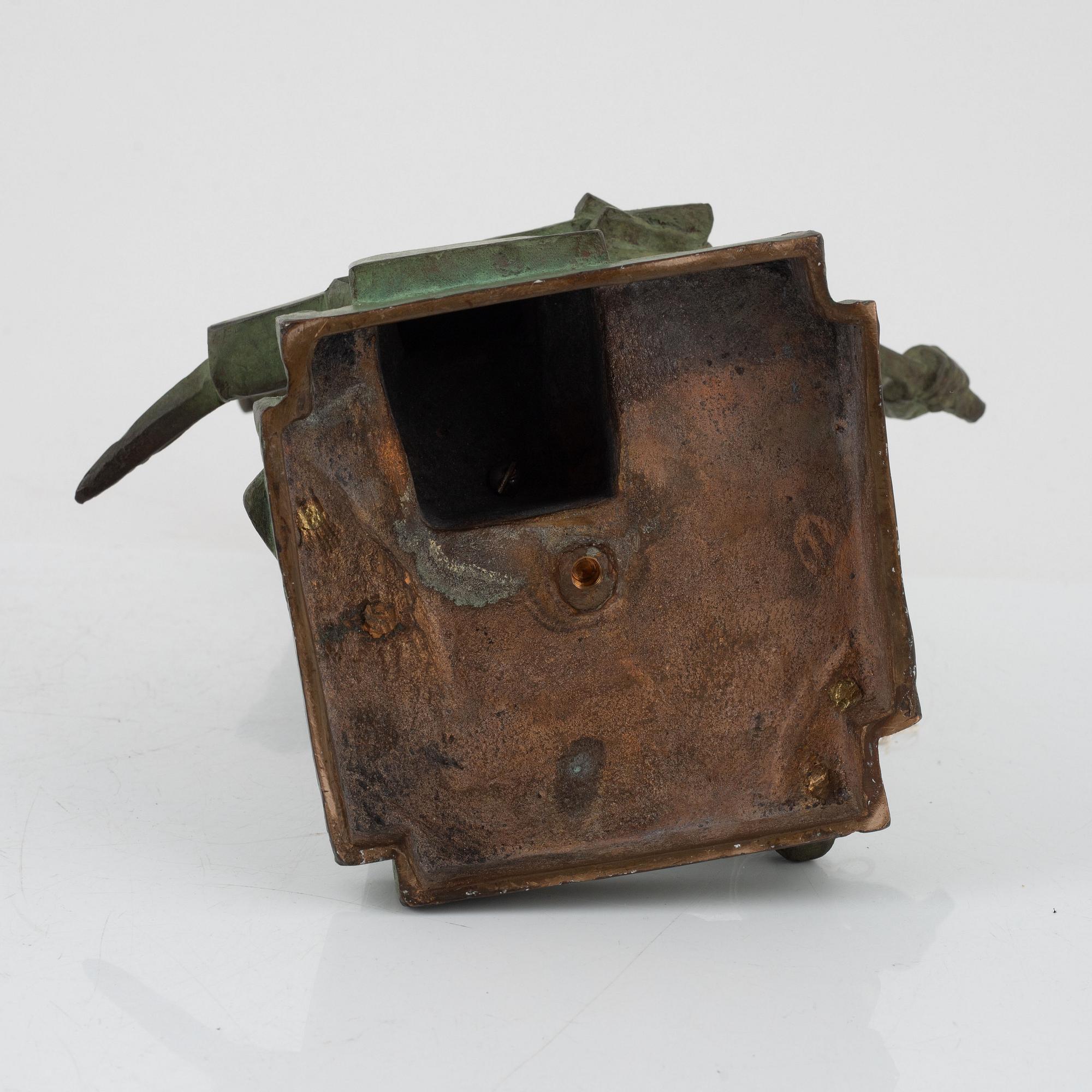 Carl Fagerberg, sculpture. Signed. Bronze, height 36 cm. - Bukowskis
