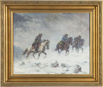 ALEXANDER LANGLET, oil on canvas, signed. - Bukowskis