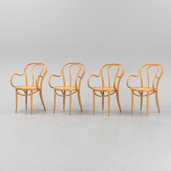 A set of four beech 'Epok' chairs, IKEA, second half of the 20th ...