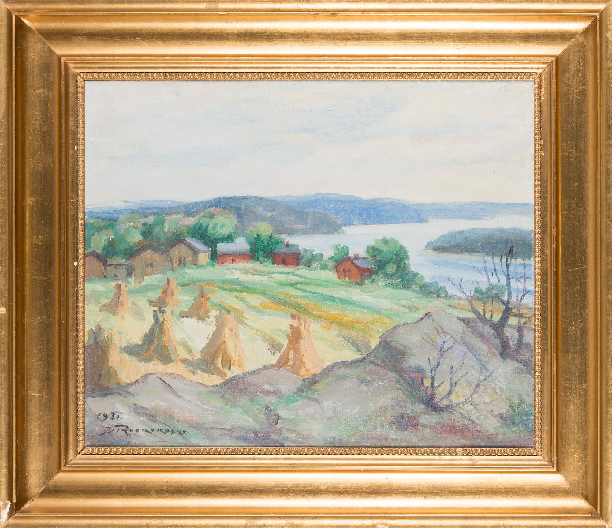 Jalmari Ruokokoski, Maalaismaisema. - Bukowskis