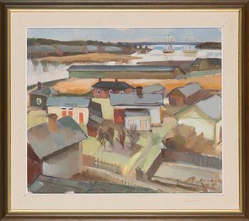 Alvar Outakka, Village landscape. - Bukowskis