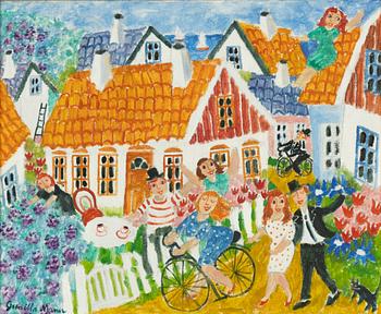 Gunilla Mann, "Den lilla festen i Vik.". - Bukowskis