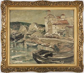 Mina Byck Wepper, Harbour Scene. - Bukowskis