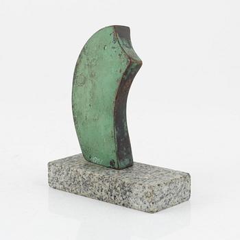 Barbro Hedström, sculpture. Signed and numbered. Bronze, green patina ...