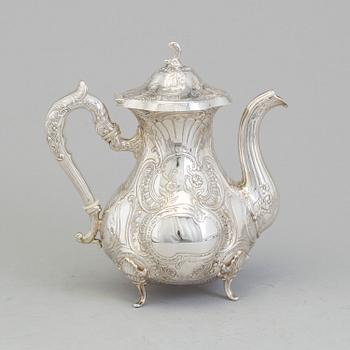GEWE SILVERVARUFABRIK, kaffekanna, silver, rokokostil, Malmö, 1977 ...