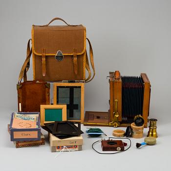 RESEKAMERA, med C.P Goerz goerz rapid paraplanat II, omkring år 1900 ...
