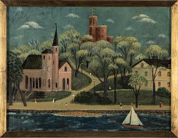 Gösta Gustavson, View over Kastellholmen. - Bukowskis