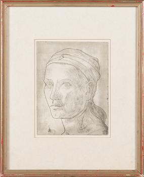 Juho Rissanen, etsching, signed. - Bukowskis