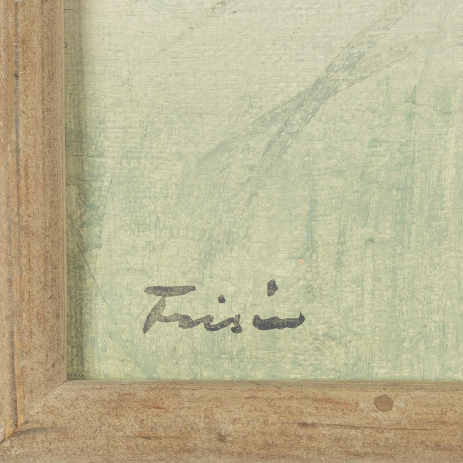 Vera Frisén, olja på duk/pannå, signerad. - Bukowskis