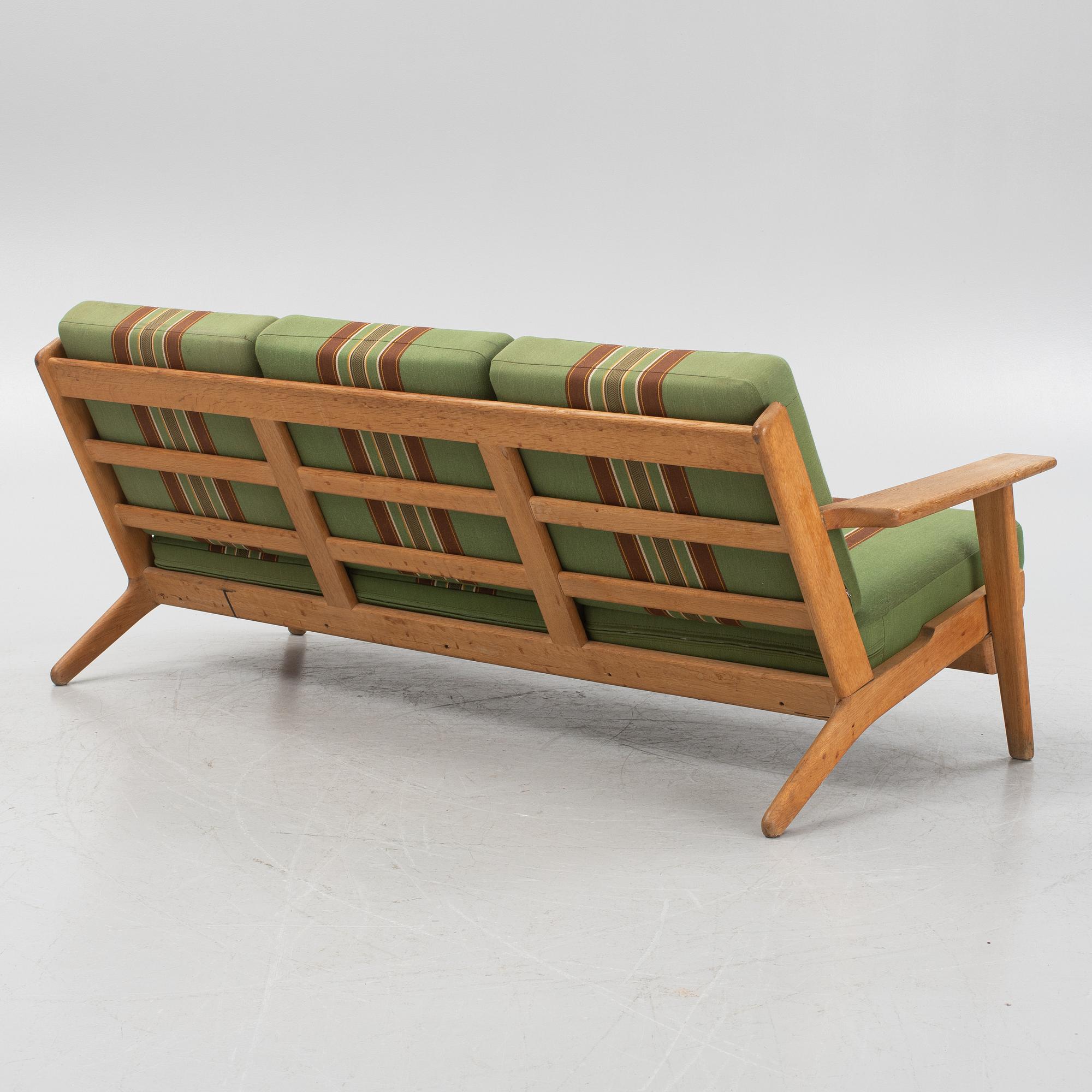 Hans J Wegner, a model 'GE-290' oak sofa, Getama, Gedsted, Denmark ...