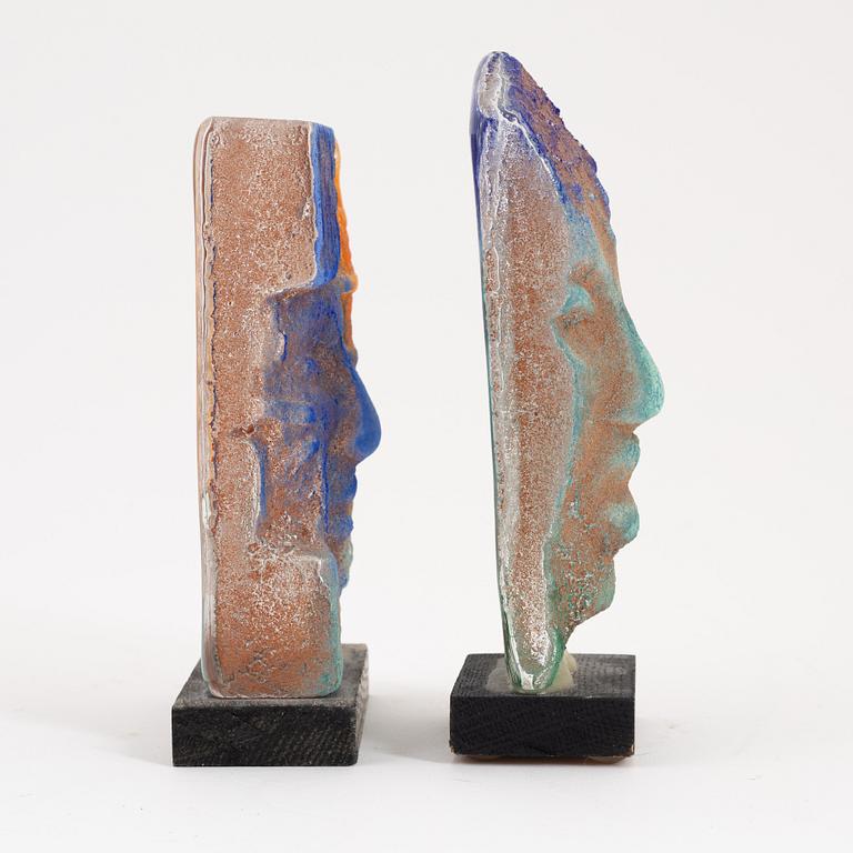 Björn Ekegren, two glass sculptures, signed and numbered. - Bukowskis