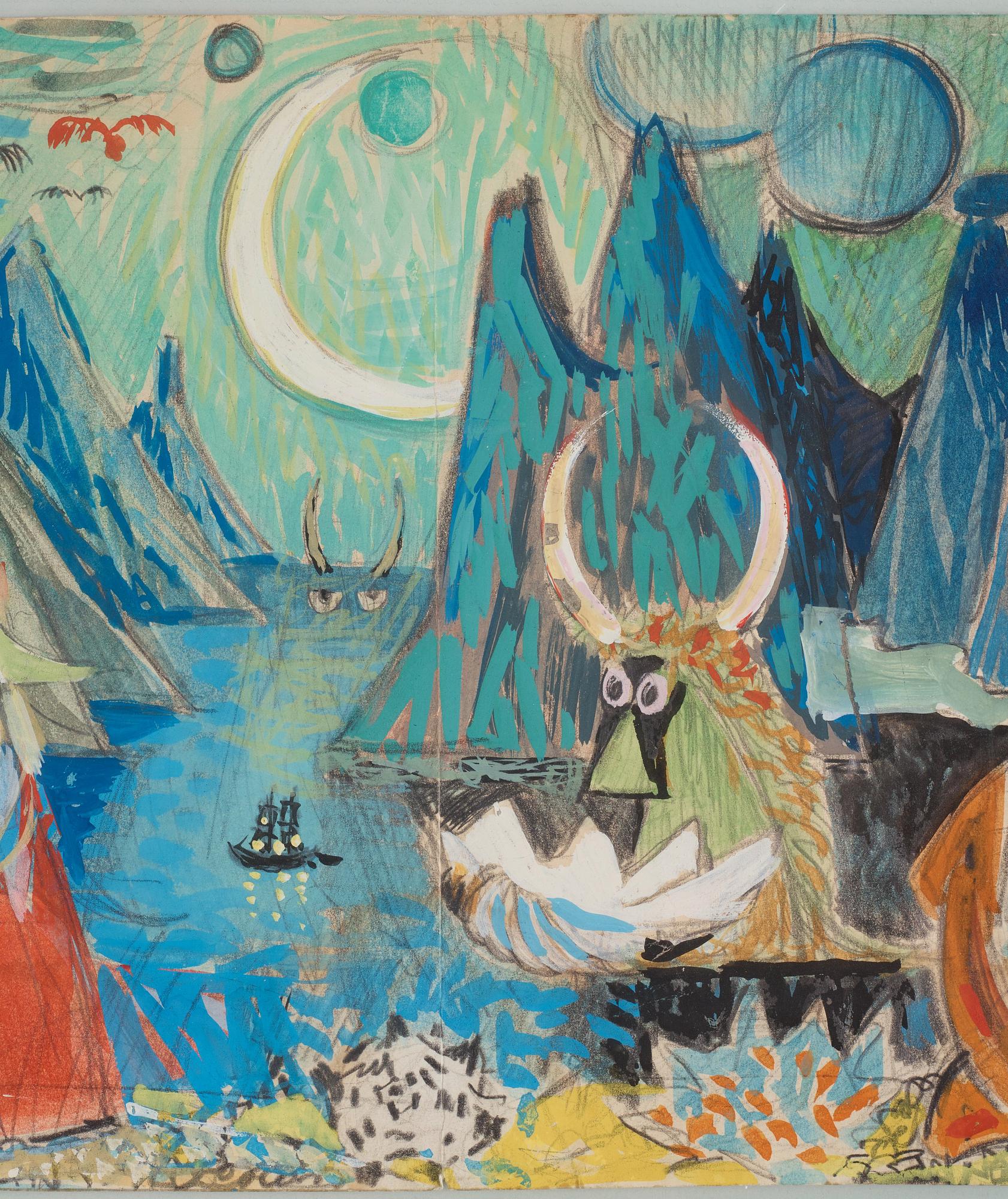 Tove Jansson, Studie till "Källskärstavlan". - Bukowskis