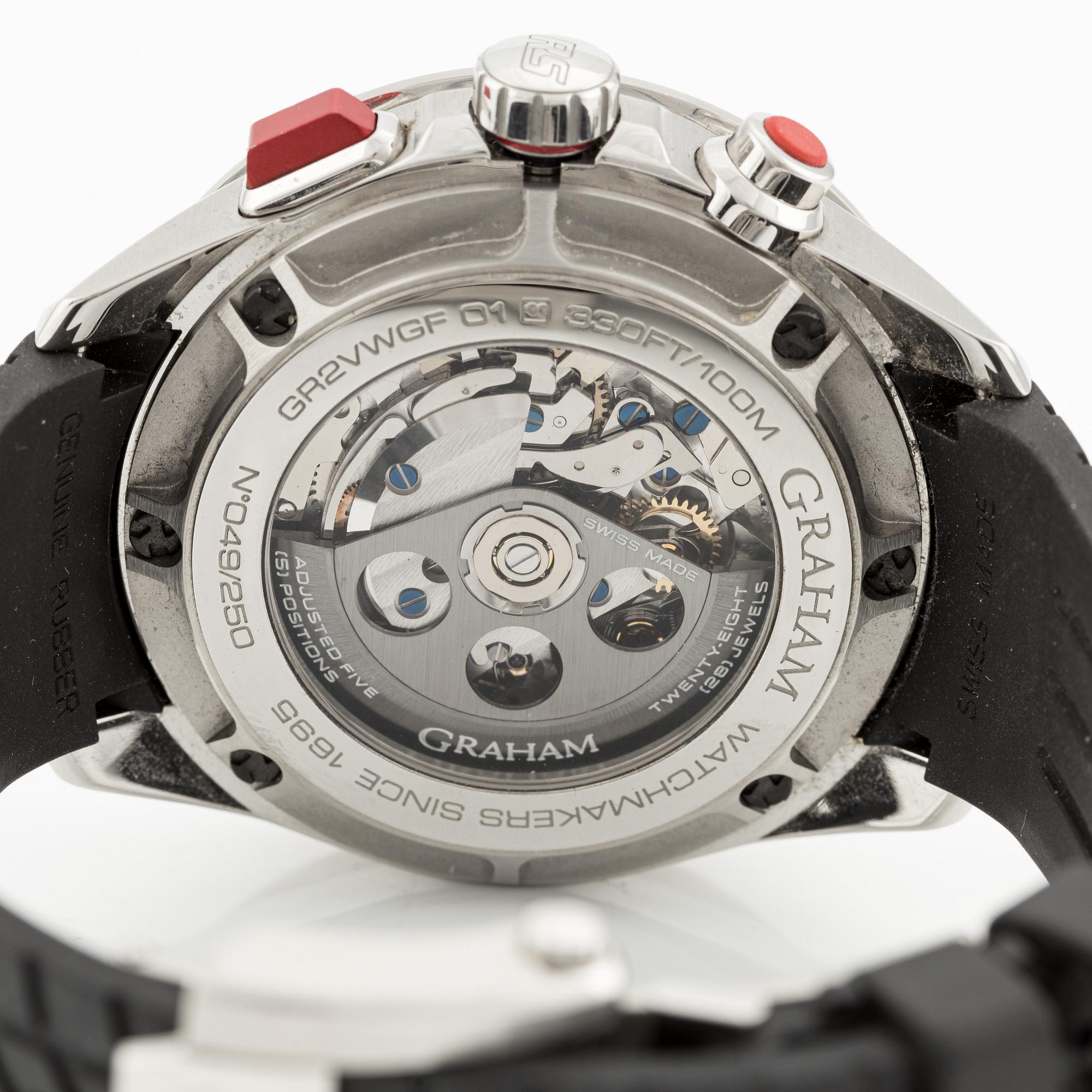 Graham, Silverstone RS GMT, "Flyback Chrono", armbandsur, 46 mm ...