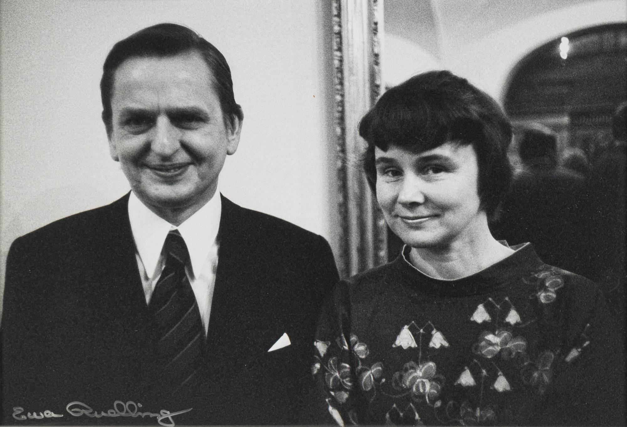 Ewa Rudling, fotografi Lisbeth och Olof Palme på Grand Hotel, 1971 ...