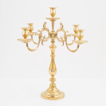 Kandelaber, mässing, Skultuna, 1989. - Bukowskis