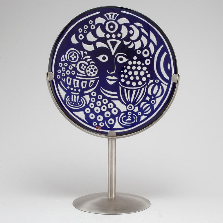 LARS HELLSTEN, A glass sculpture, 'Baccus', Lars Hellsten, Orrefors ...