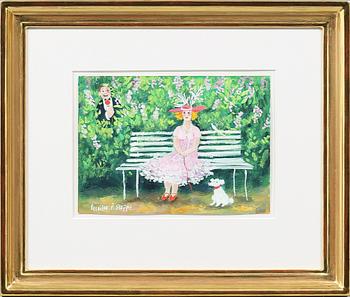 PERNILLA STAPPE, oil on paper, signed. - Bukowskis