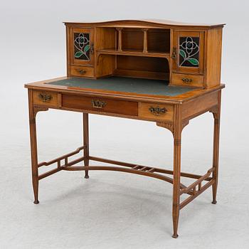 Desk with superstructure, Art Nouveau, early 20th century. - Bukowskis