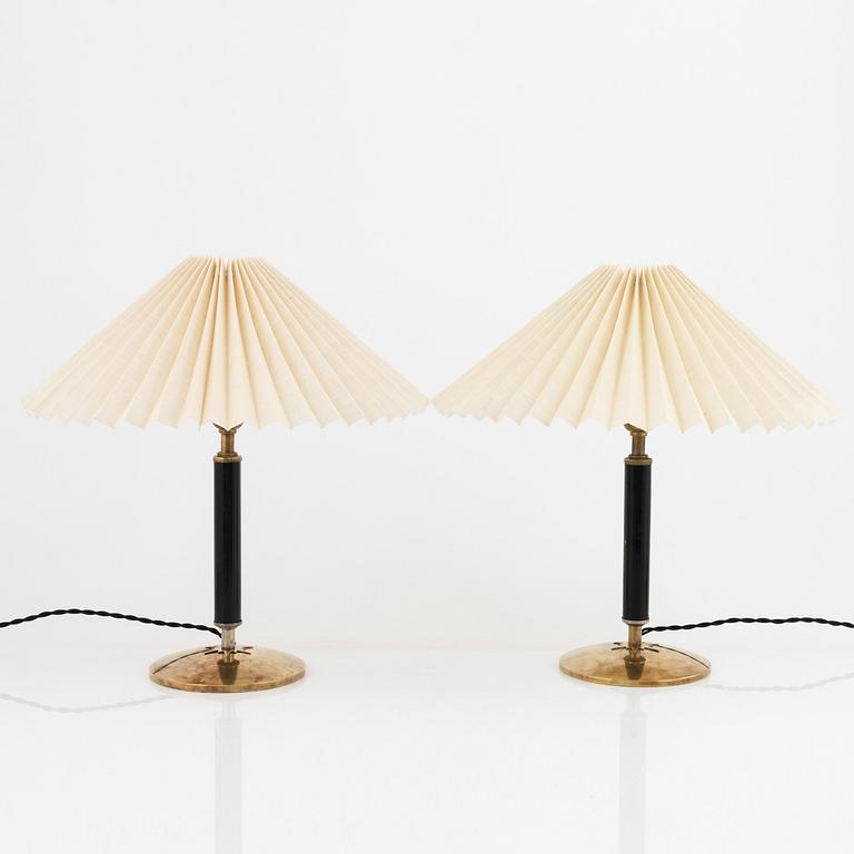Harald Notini, a pair of table lights, Arvid Böhlmarks Lampfabrik ...