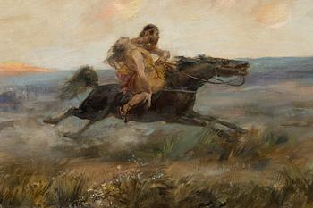 ULPIANO CHECA Y SANZ, attributed to, oil on canvas. - Bukowskis