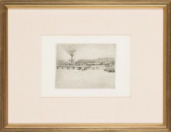 Hugo Simberg, etching and drypoint, signed fecit in pencil. - Bukowskis