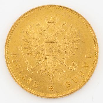 Gold coin Finland, 20 Markkaa, 1891. - Bukowskis