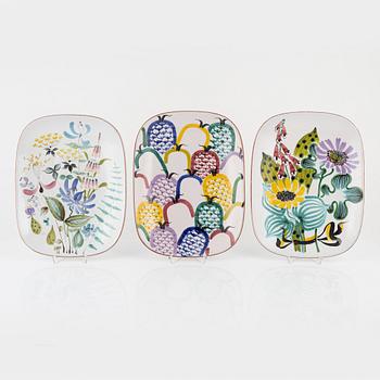 A set of 3 Stig Lindberg dishes, Gustavsberg studio, Sweden. - Bukowskis
