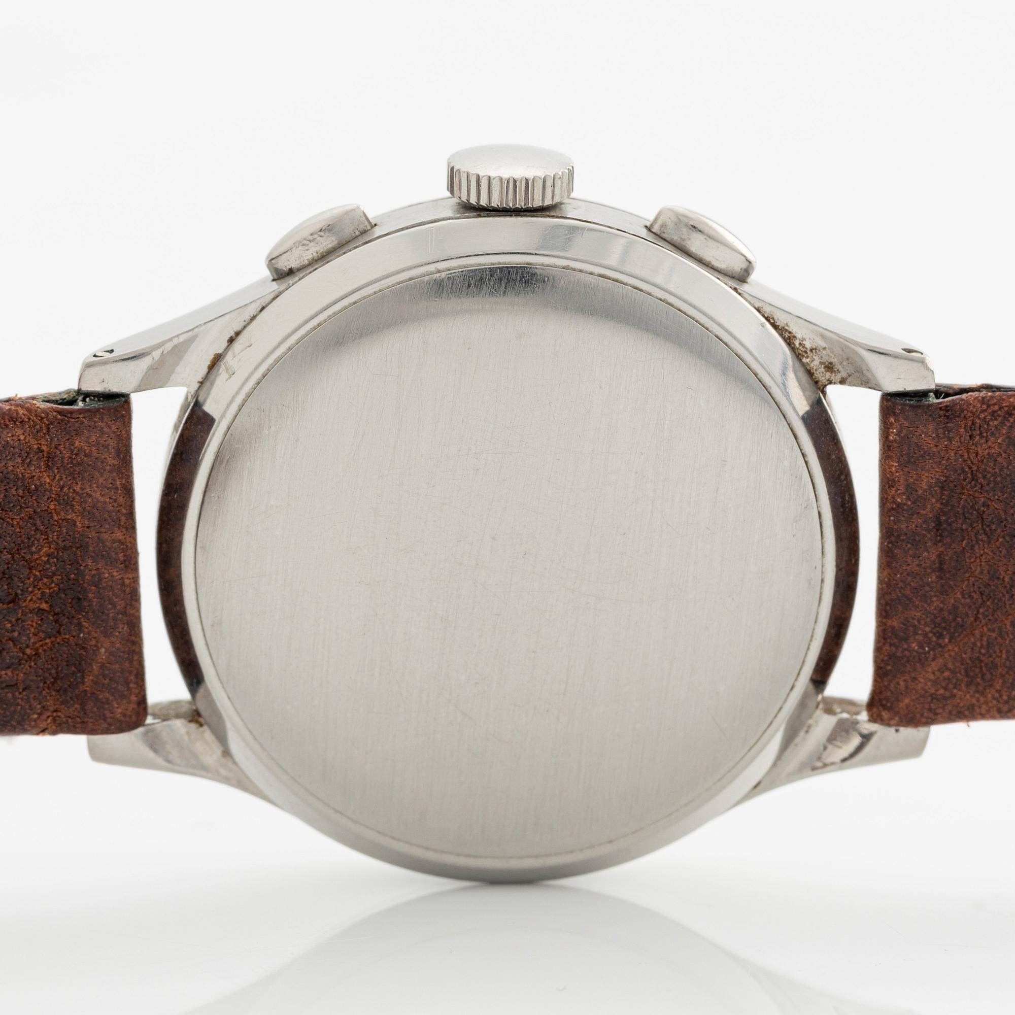 Heuer, "Base 1000, Telemetre", chronograph, ca 1945. - Bukowskis