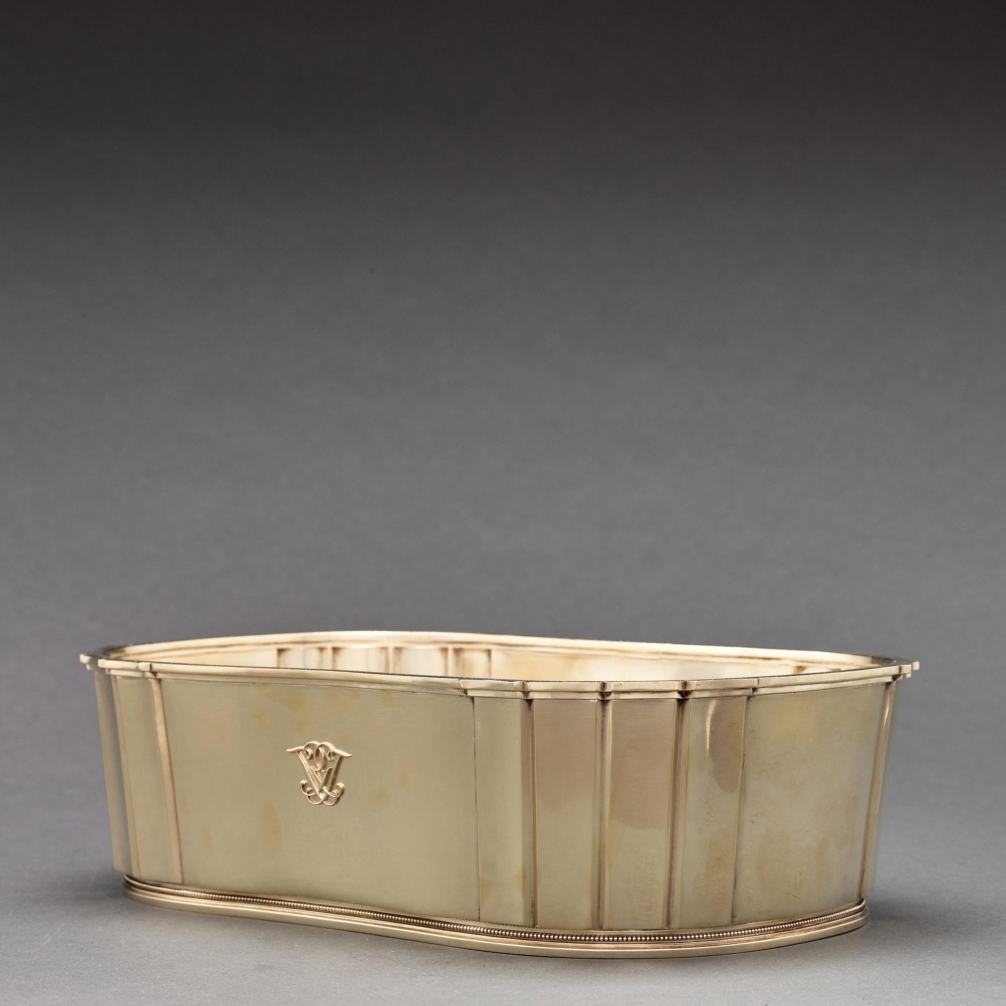 Atelier Borgila, a sterling silver gilt centerpiece, Stockholm 1946 ...